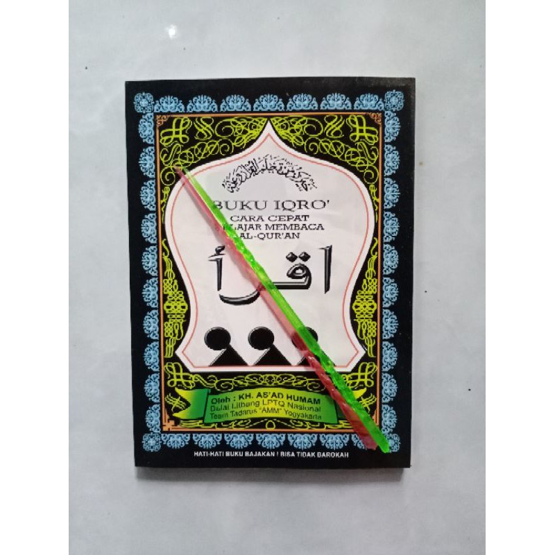 Jual Iqro Besar Jilid 1-6 Asli Original Iqro bendel hitam besar lengkap ...