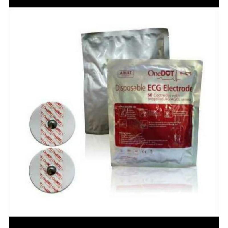 Jual ONE DOT ECG ELECTRODE DEWASA ISI 25 (PACK) / ECG ELEKTRODA / EKG ...