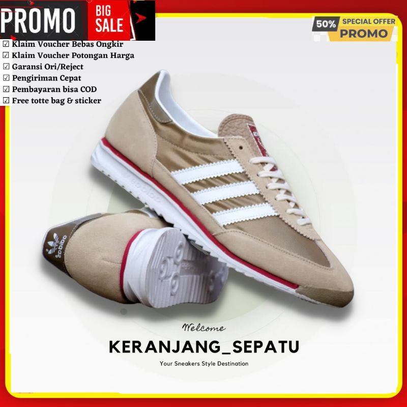 Jual ADIDAS SL72 BROWN MOCCHA SOL WHITE ORIGINAL | Shopee Indonesia