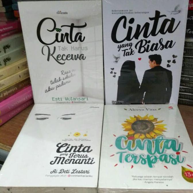 Jual Paket 4 Buku Novel Cinta (Original) | Shopee Indonesia