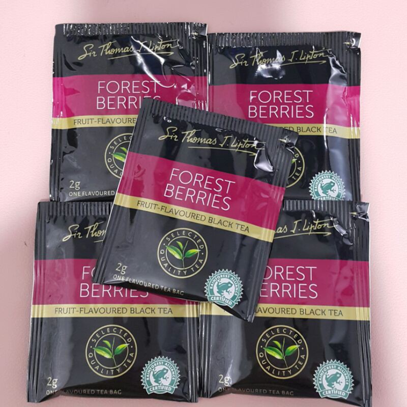 Jual Sir Thomas J Lipton Forest Berries Tea Teh Celup Enveloped Sachet ...