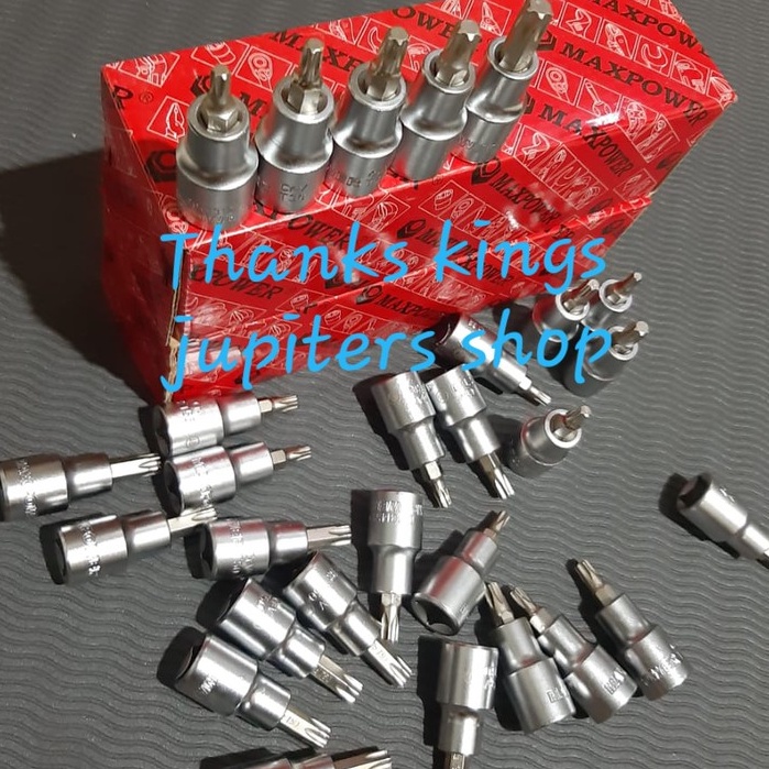 Jual MATA SOK BINTANG T20 1/2dr segi 6 PENDEK atau PANJANG MAXPOWER ...