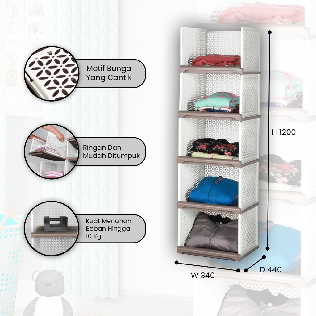 Jual Rak multifungsi penyekat lemari minimalis - Rumah MaMia | Shopee ...