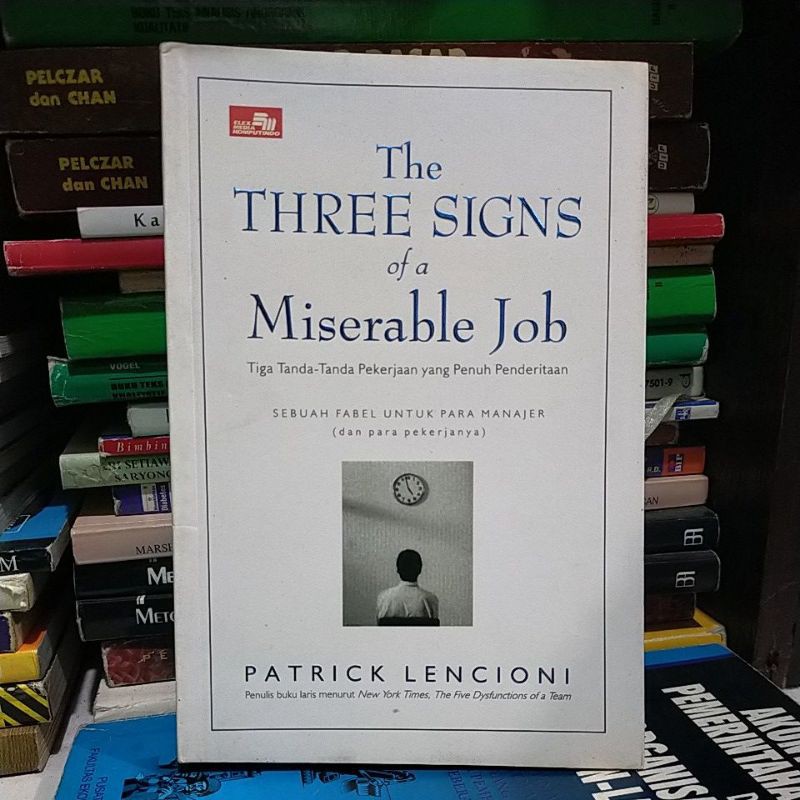 Jual the three signs of a miserable job patrick lencioni | Shopee Indonesia