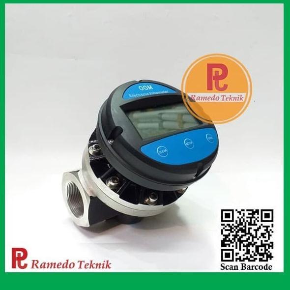 Jual Flow Meter Ogm Digital 1.5 Inch - Oval Gear Flow Meter - Meteran ...