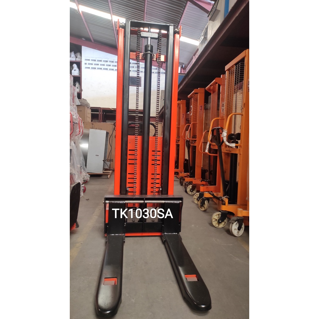 Jual Alat Angkat Barang Semi Automatic Hydraulic Stacker Lift 1 ton 3 m ...