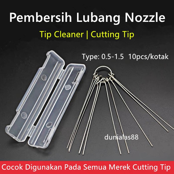 Jual Cutting Tip Cleaner Pembersih Lubang Nozzle Tong Zhen Jarum Rojok ...