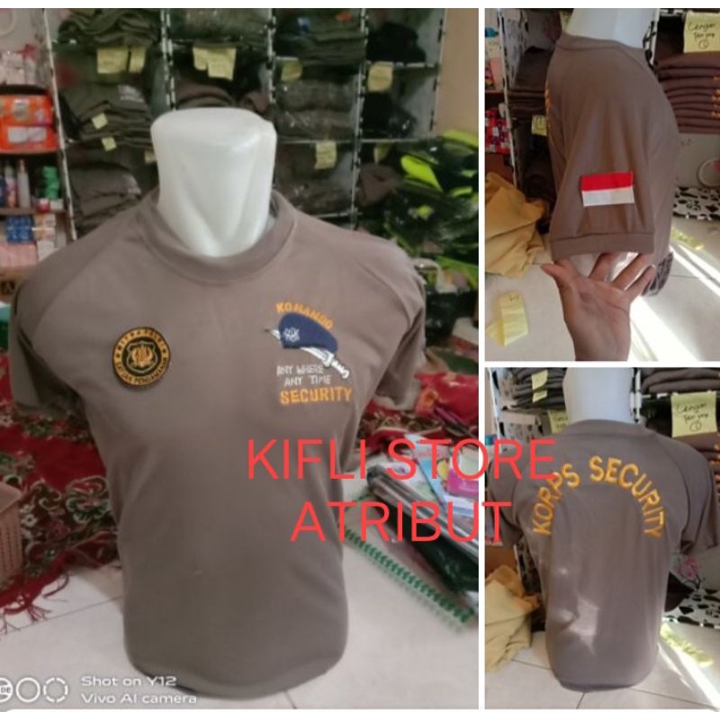 Jual KAOS SATPAM / SECURITY TERBARU MITRA POLRI BORDER KORP SECURITY ...