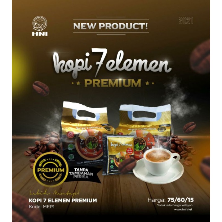 Jual Kopi 7 Elemen premium dengan stevia dan gula arennadalah minuman ...