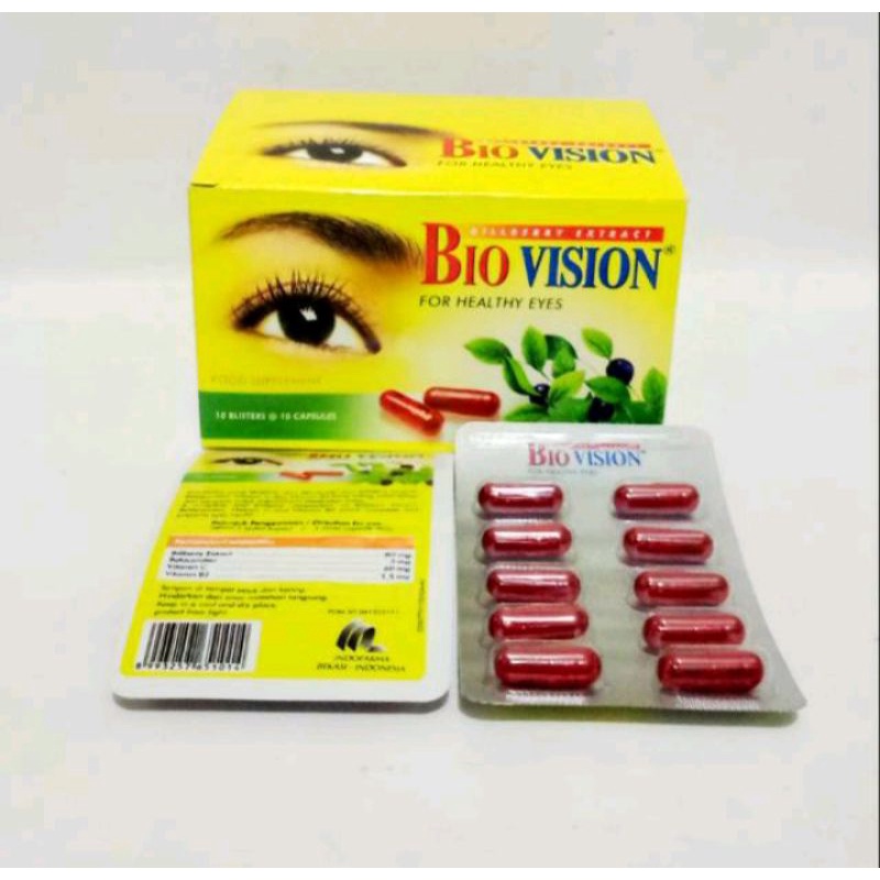 Jual BIOVISION UNTUK KESEHATAN MATA 1 BLISTER ISI 10 CAPSULES | Shopee ...