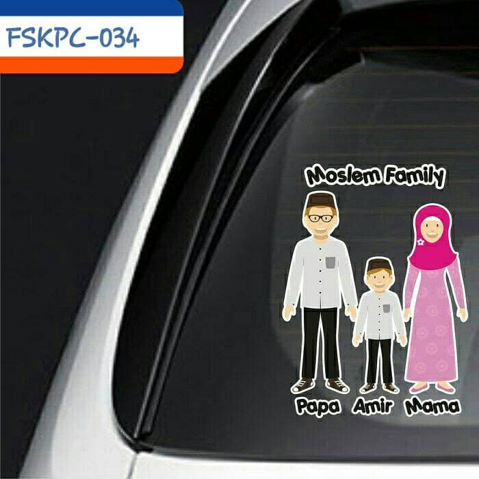 Jual STICKER FAMILY MOSLIM FAMILY / STICKER MOBIL / STICKER KELUARGA ...