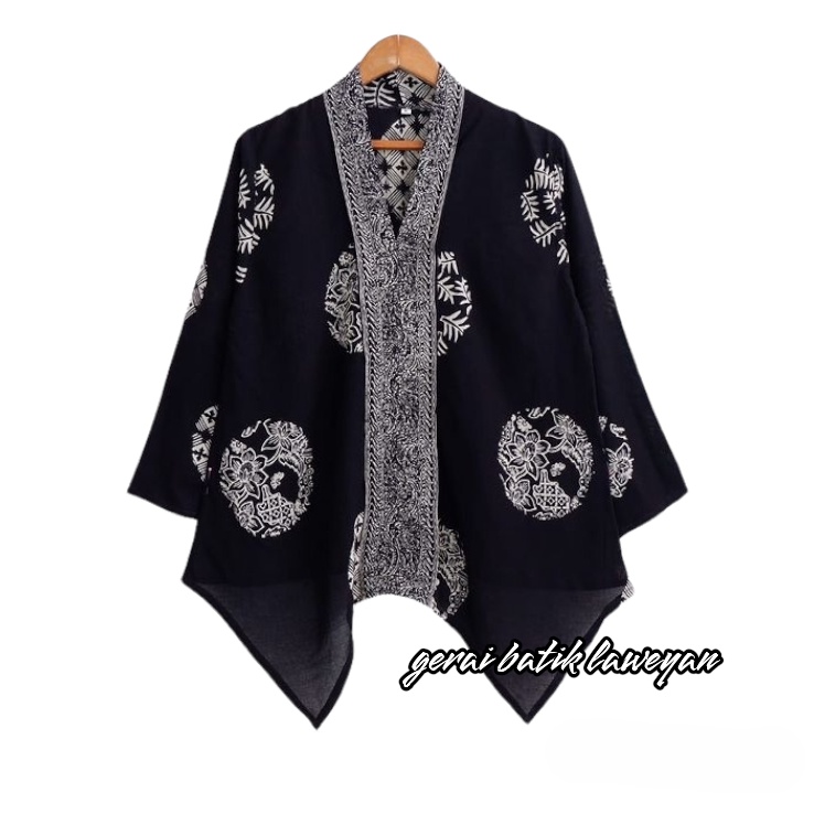 Jual Blus Batik wanita Kartini Koin Sogan blus batik modern Batik solo ...