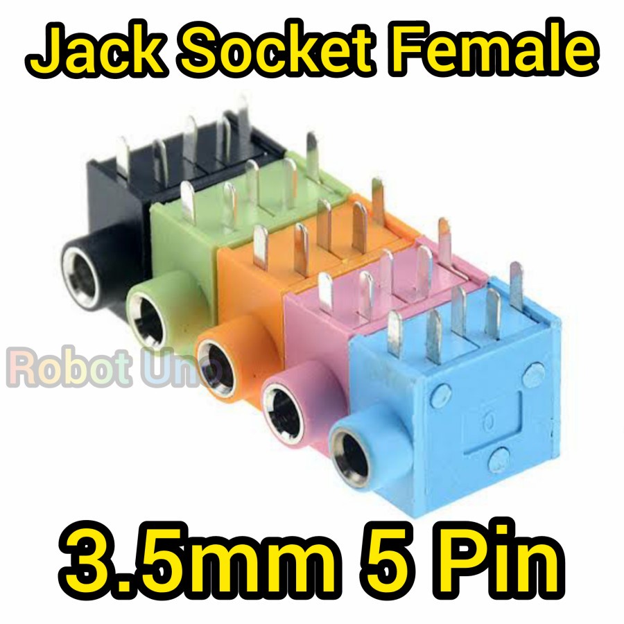 Jual Jack Socket Female Headphone 5Pin 3.5mm PCB Stereo | Shopee Indonesia
