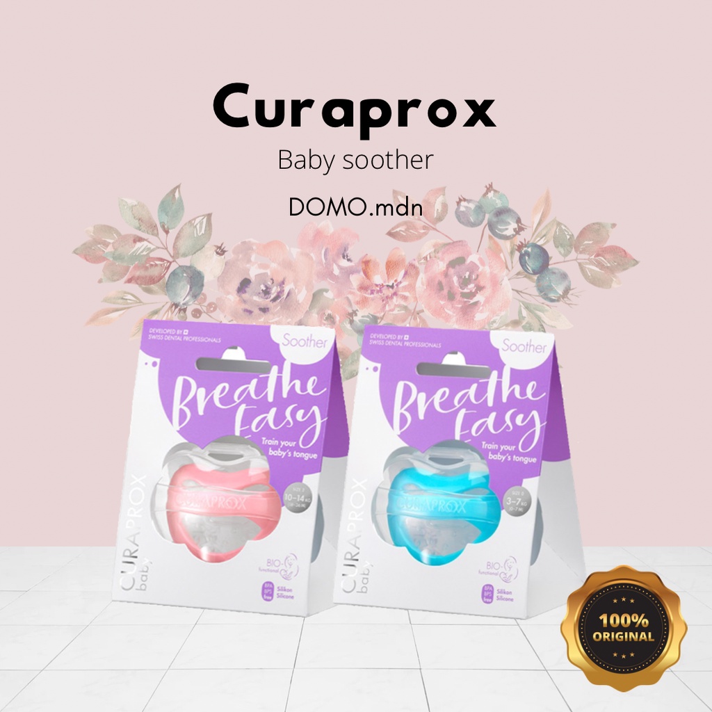 Jual BPOM CURAPROX SOOTHER DOT BAYI SIZE 0/1/2 BABY PACIFIER 0-7/7-10 ...