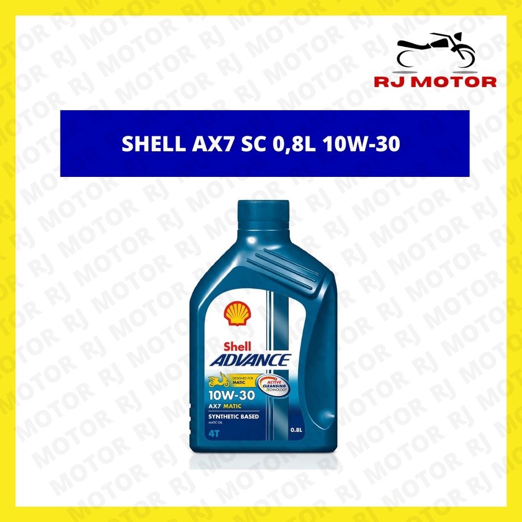Jual OLI SHELL AX7 SC MATIC ADVANCE 10W 30 0,8 LITER ASLI OLI MOTOR ...