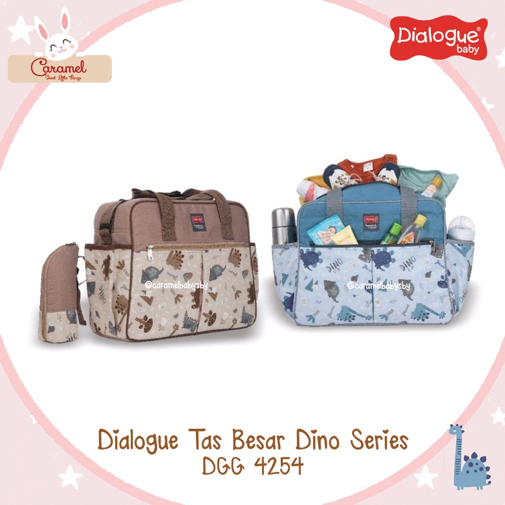 Jual DIALOGUE BABY Tas Bayi Besar + Tempat Botol Susu Baby Diaper Bag ...