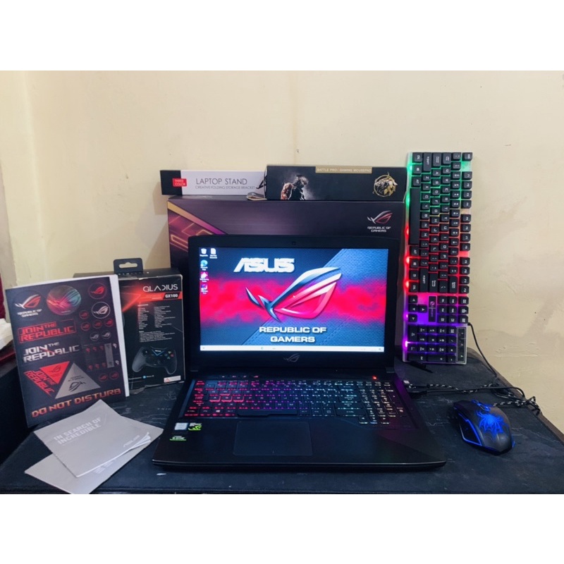 Jual Laptop Gaming ASUS ROG GL503GE Intel Core i7-8750H | GTX 1050Ti ...