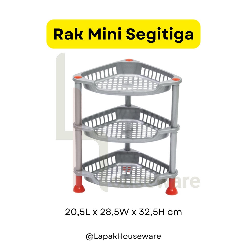 Jual Rak mini segitiga susun 3 / Rak Mini Skin Care / Rak Mini ...