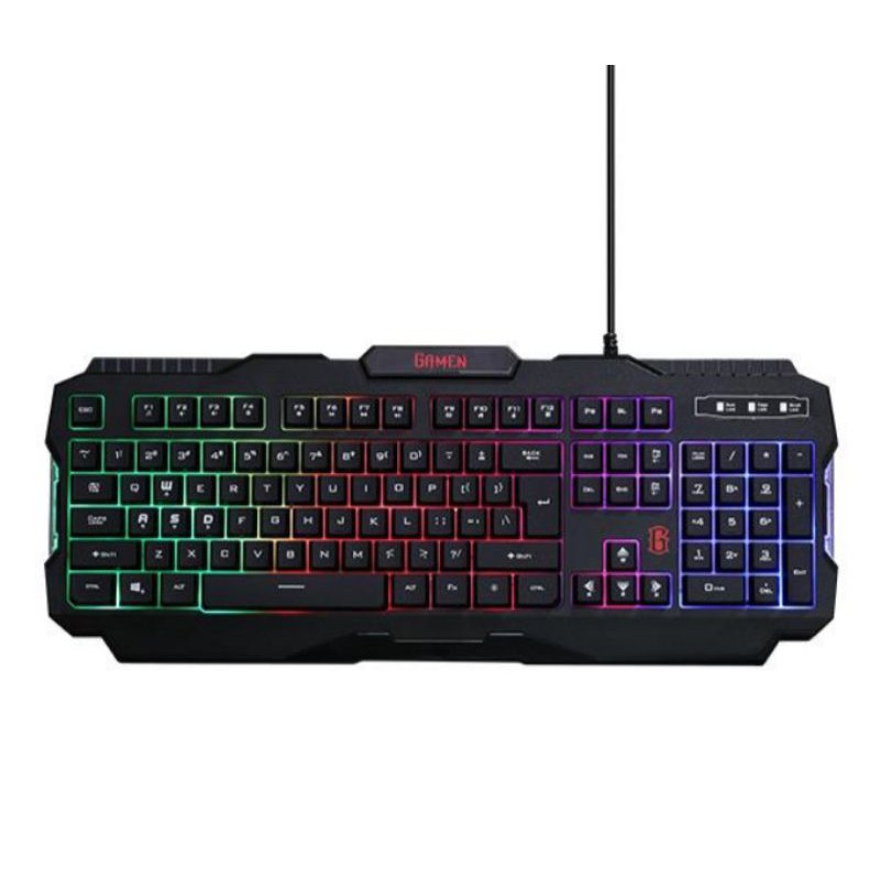 Jual GAMEN GK 100 Raibow Backlight Gaming Keyboard | Shopee Indonesia
