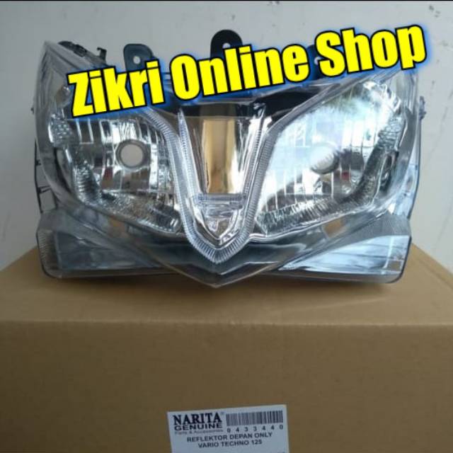 Jual REFLEKTOR LAMPU DEPAN HEADLAMP VARIO TECHNO 125 PGM FI LAMA OLD | Shopee Indonesia