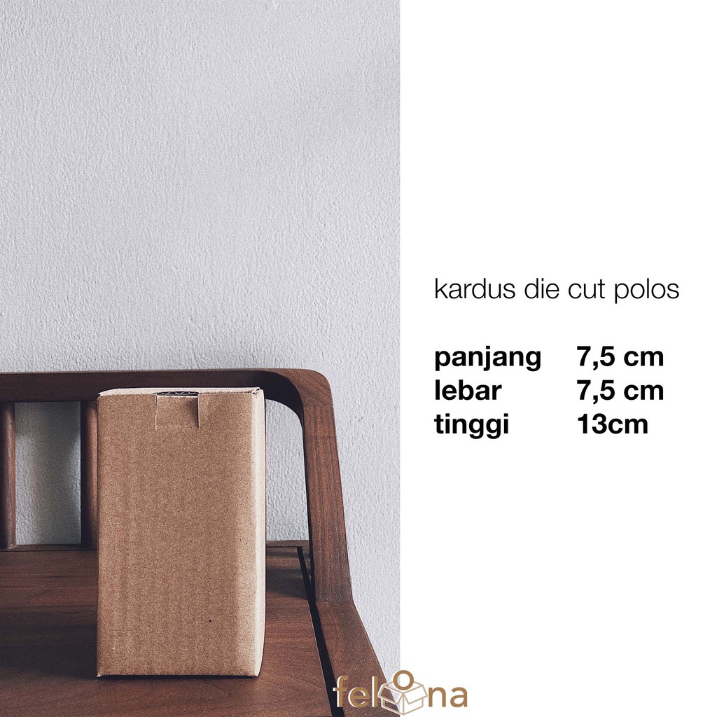 Jual Kardus Packing Botol Jar 300-330 ml Die Cut 7,5 x 7,5 x 13 cm ...
