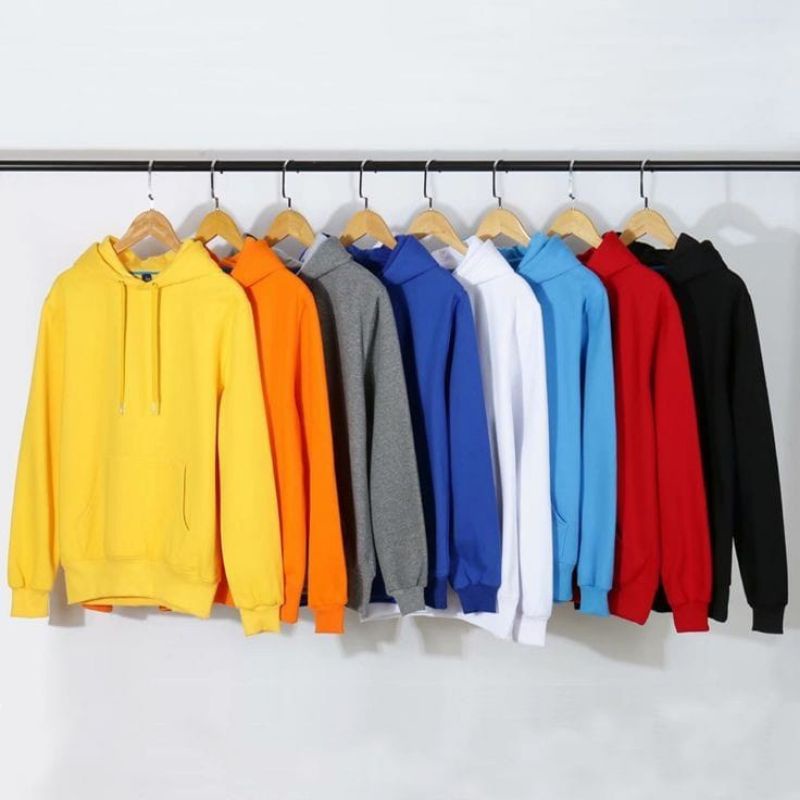 Jual SWEATER POLOS HOODIE POLOS SWEATER PRIA WANITA | Shopee Indonesia