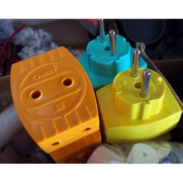 Jual Colokan cabang T tee listrik steker multi camry SNI | Shopee Indonesia