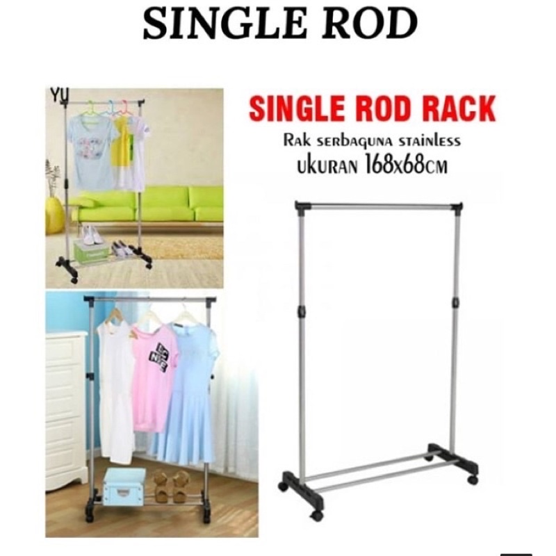 Jual Stand Hanger Single roda 4 serbaguna | Shopee Indonesia