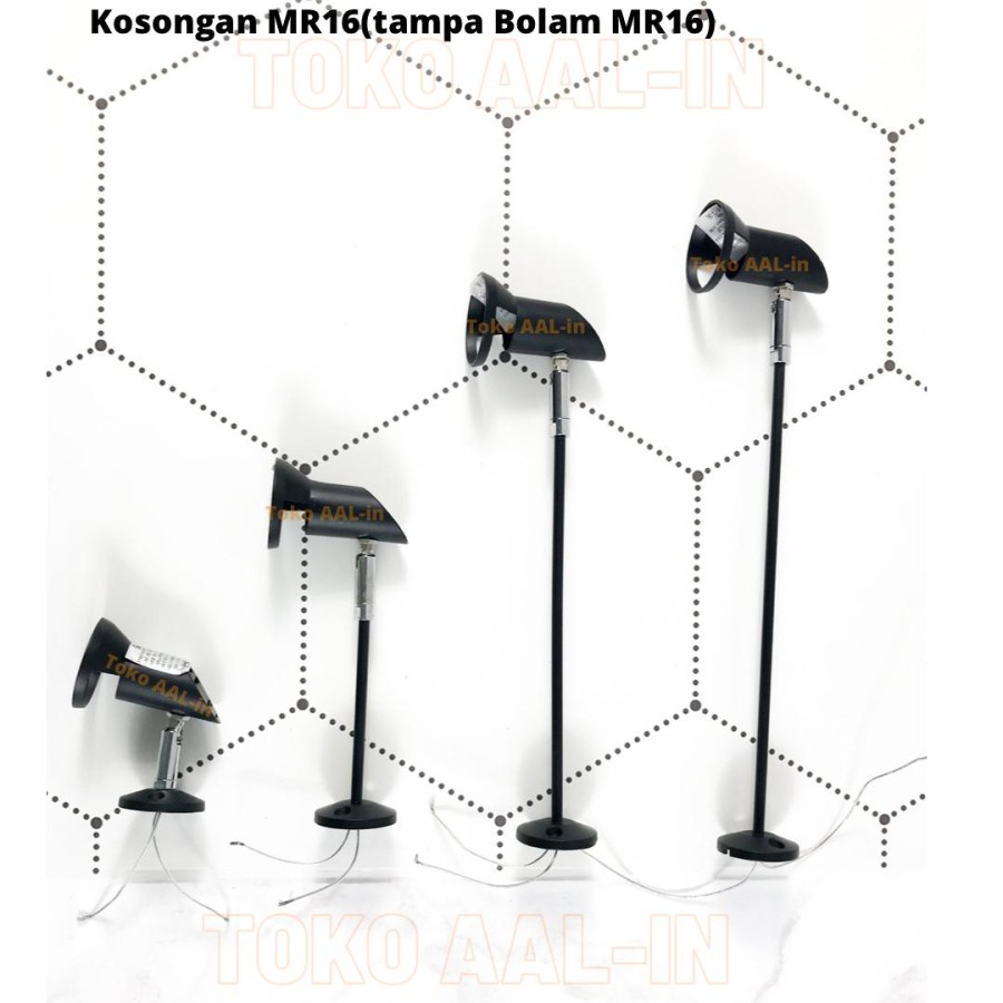 Jual kap lampu sorot pameran mr16 /stand spotlight mr16 hologen - 3CM ...