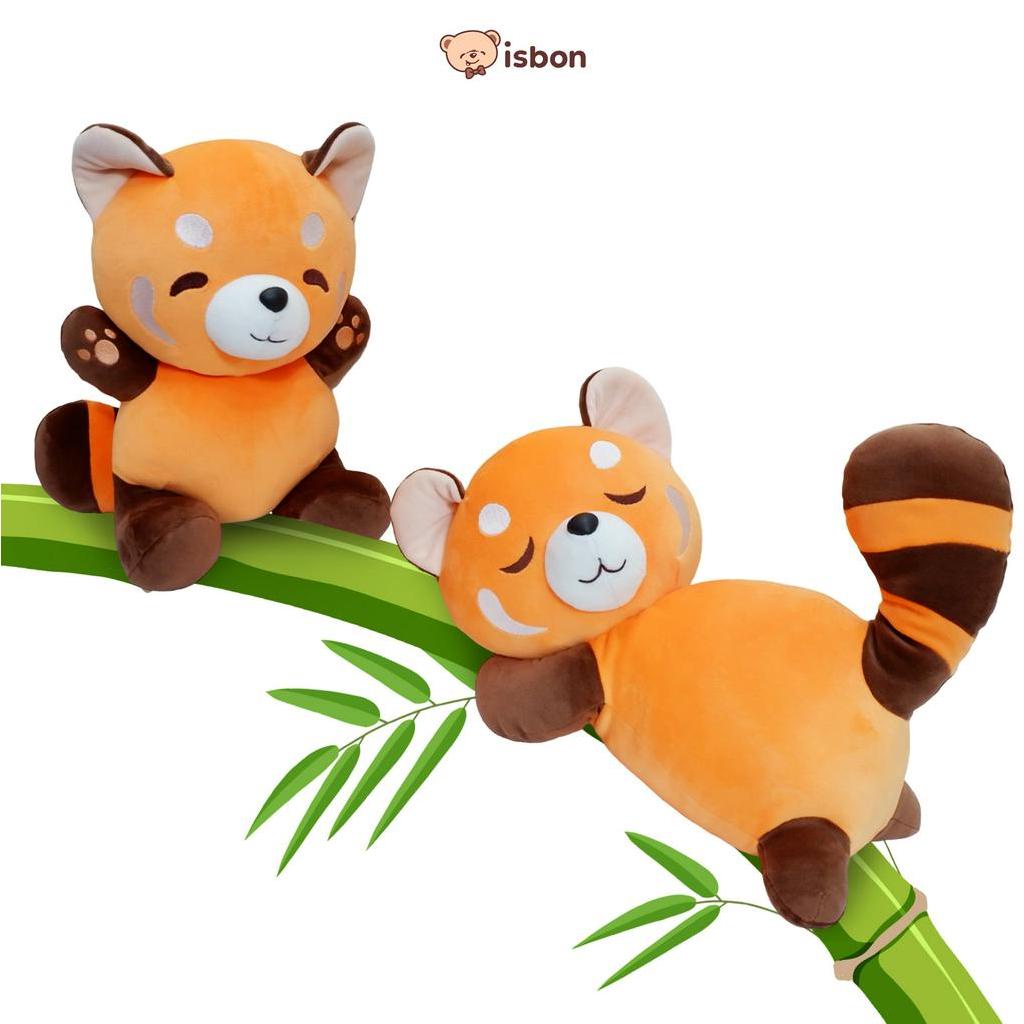 Jual ISTANA BONEKA Red Panda Duduk dan Tidur Bamboo Sleep Lucu Cocok ...
