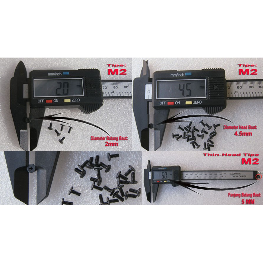 Jual Baut/Sekrup Laptop Notebook Netbook Asus Berbagai Ukuran | Shopee ...