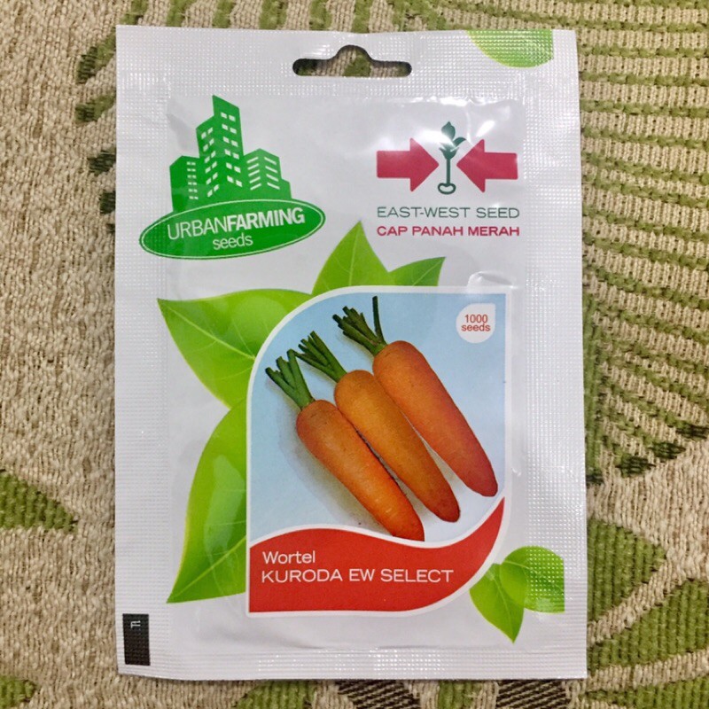 Jual Benih Bibit Wortel KURODA cap Panah Merah PPouch kemasan asli ...
