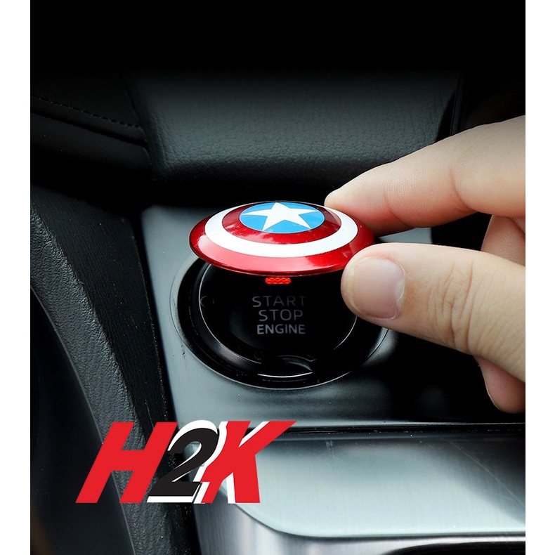 Jual Cover Tombol Start Stop Engine Mobil Universal - Captain America ...