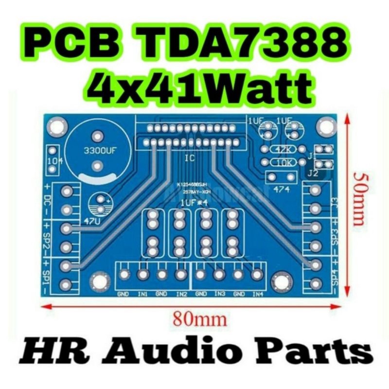 Jual PCB TDA7388 4x41Watt Power Amplifier 4 Channel 41W BTL | Shopee Indonesia
