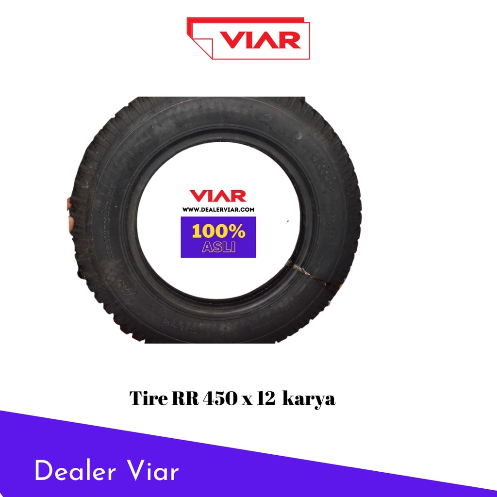 Jual Ban Luar Depan Ukuran 400X12 Motor Roda Tiga Viar (TIRE FR WHEEL ...
