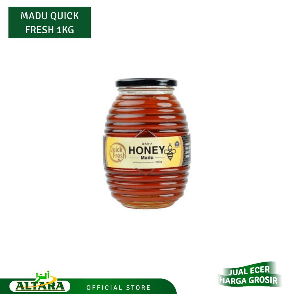 Jual Madu Quick Fresh Honey Bee Jar 1kg/Quick Fresh 1kg/Madu Asli ...