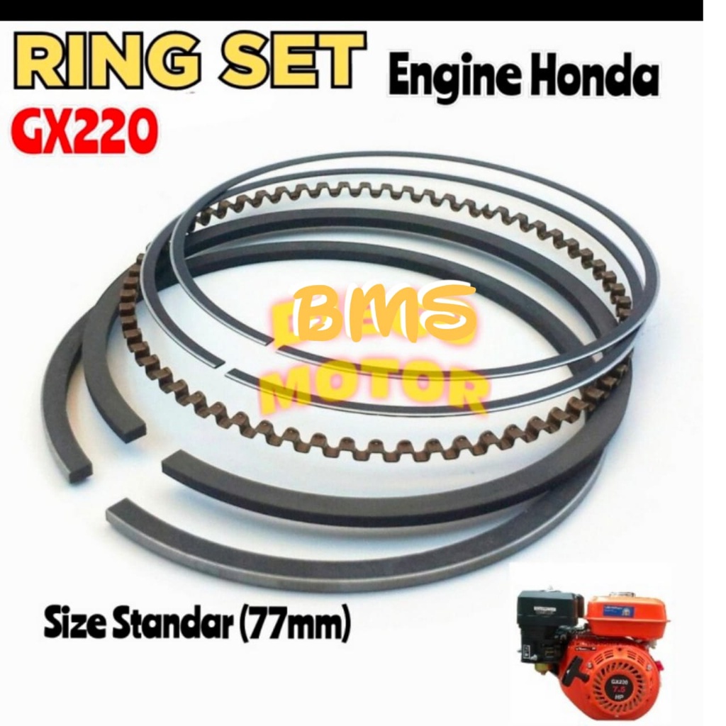 Jual Gx220 ring seher piston mesin penggerak 7hp genset tiger 4800w ...