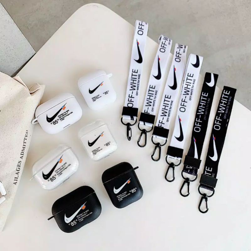 Jual Silicone Airpods 1 / 2 / 3 / Pro Case Off White Nike AJ Air Jordan ...