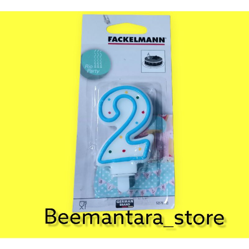 Jual Lilin ultah angka 2 merk Fackelmann | Shopee Indonesia
