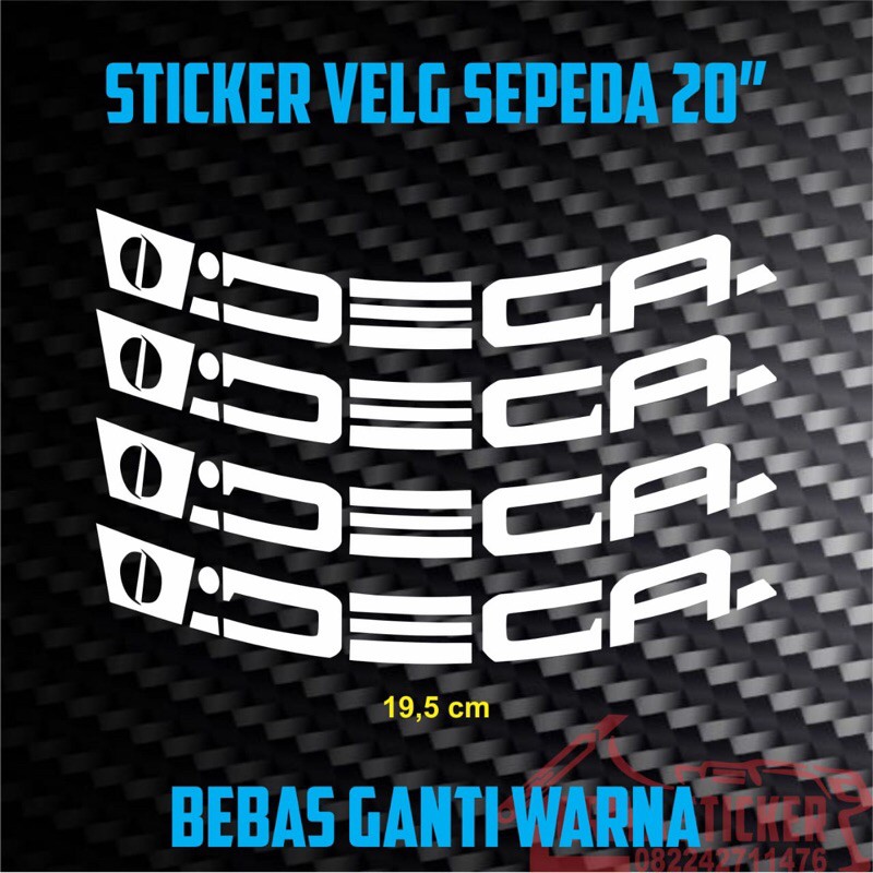 Jual sticker sepeda - cutting decal stiker velg sepeda DECA | Shopee ...