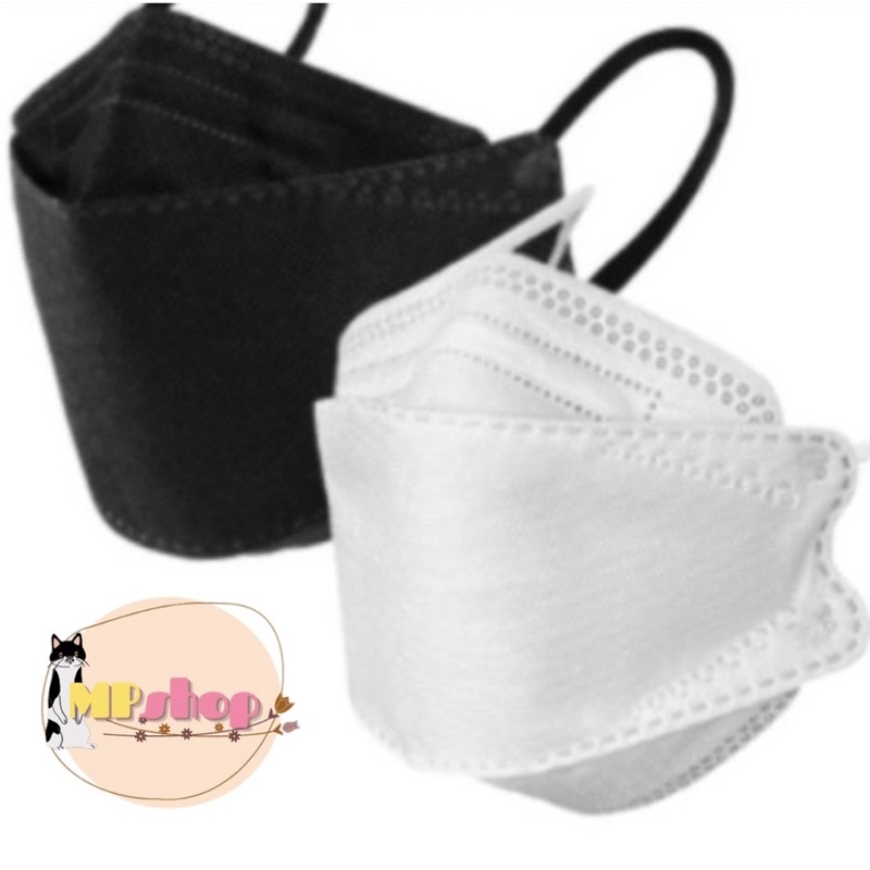 Jual MASKER KF94 HITAM DAN PUTIH 4 PLY DISPOSIBLE MASK MAKSER ARTIS ...