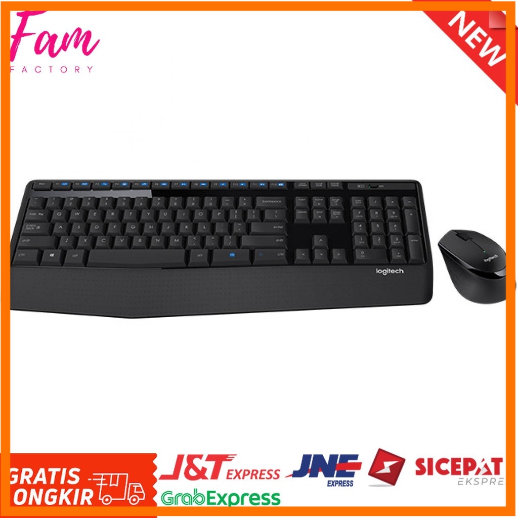 Jual Keyboard dan Wireless Logitech dengan batrai tahan lama- MK345 ...