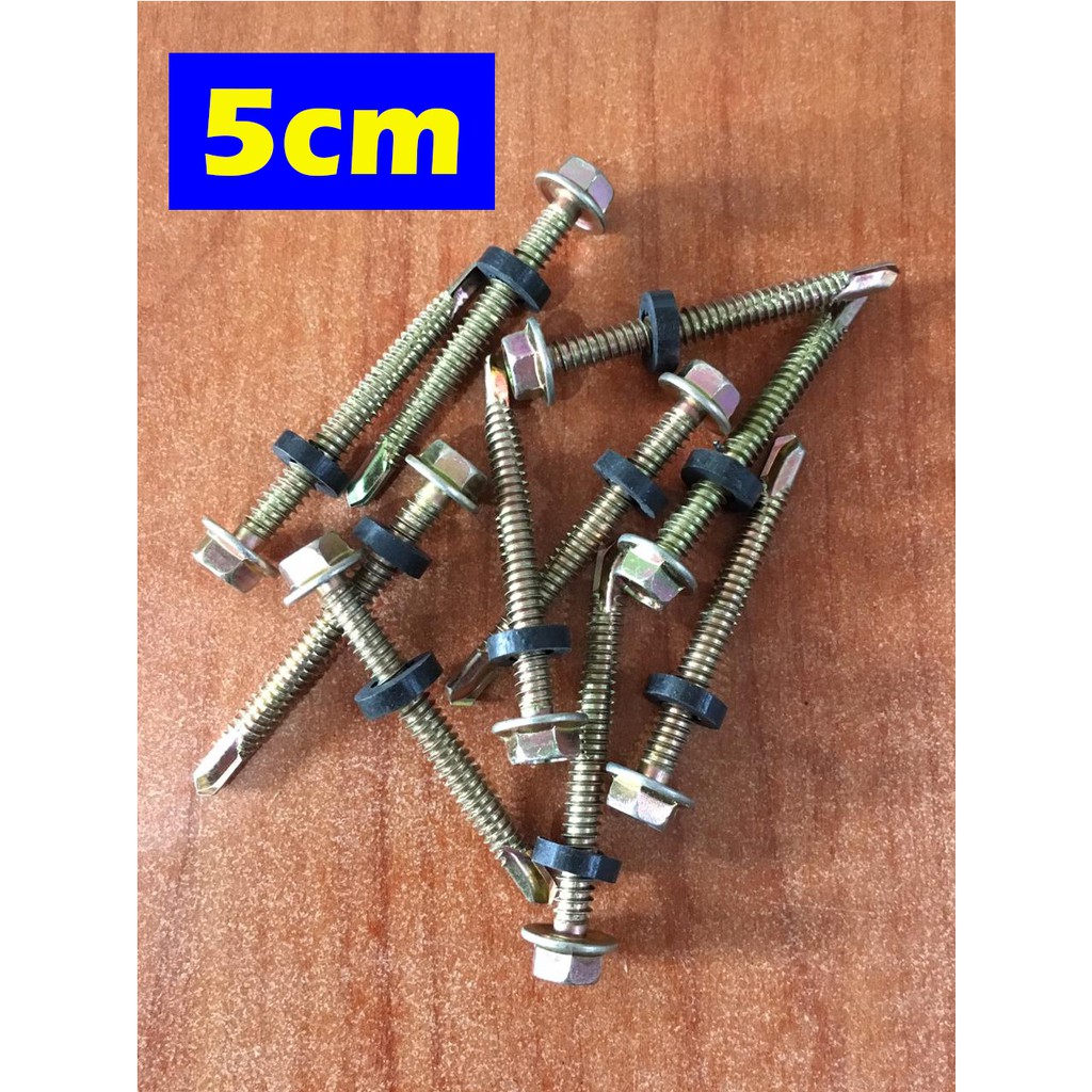 Jual Baut Roofing 5cm / Sekrup Ruping / Skrup Atap Kn | Shopee Indonesia