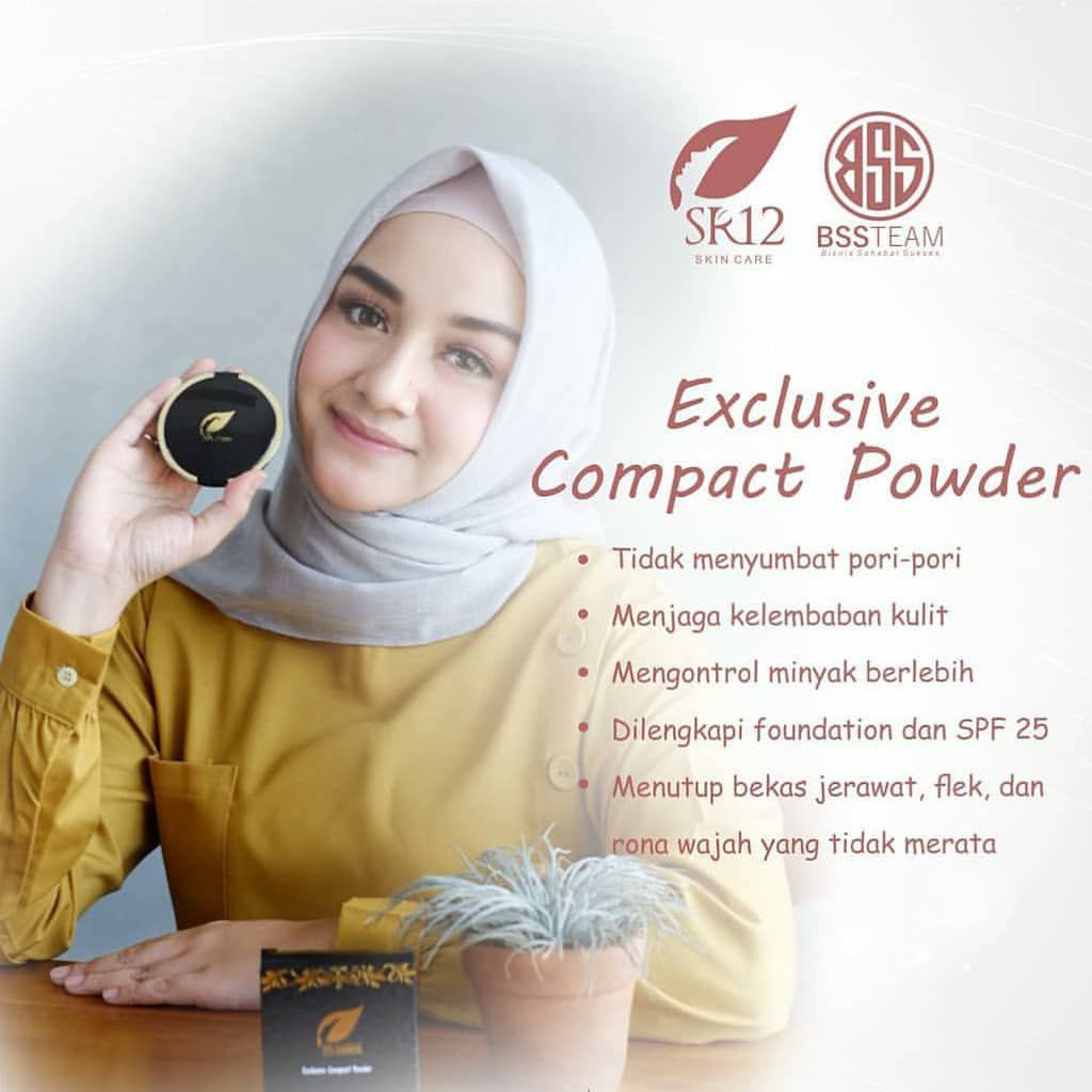 Jual SR12 Exclusive Compact Powder BPOM by @official.sr12herbal Bedak ...