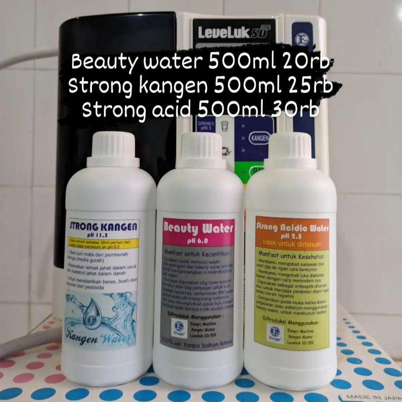 Jual Beauty Water / Strong Acid / Strong Kangen Kemasan Botol Refill ...