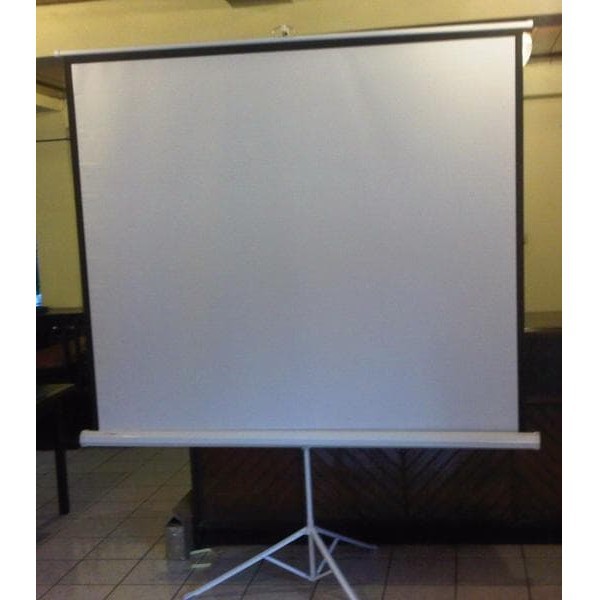 Jual SCREEN LAYAR PROYEKTOR TRIPOD 96 INCH ( 244 cm x 244 cm ) | Shopee ...