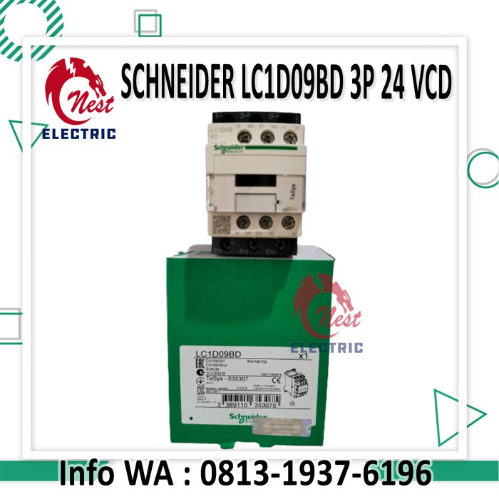 Jual Schneider Lc1D09Bd 3 Pole 24 Vcd | Shopee Indonesia