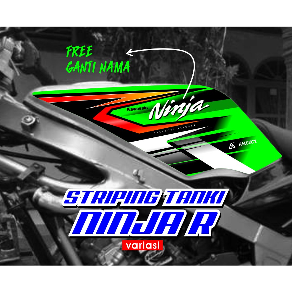 Jual stiker striping ninja r variasi / striping stiker ninja r custom ...