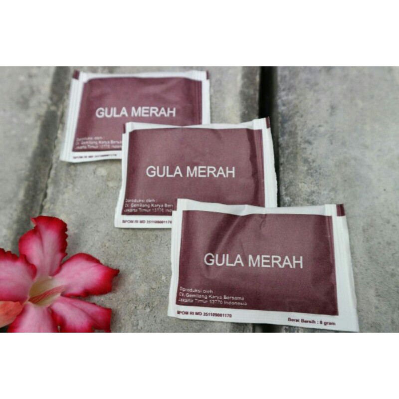 Jual Brown Sugar Sachet isi 250pcs/ Gula Aren Sachet Murah/ Gula Merah ...