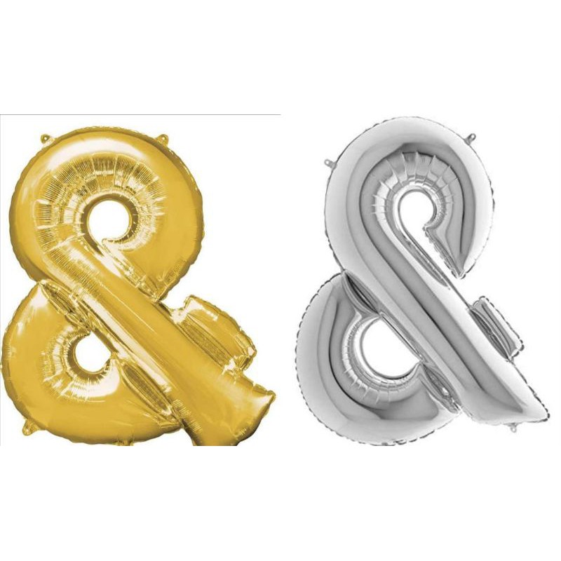 Jual MS.PARTY BALON FOIL SIMBOL DAN & GOLD SILVER / BALON MURAH ...